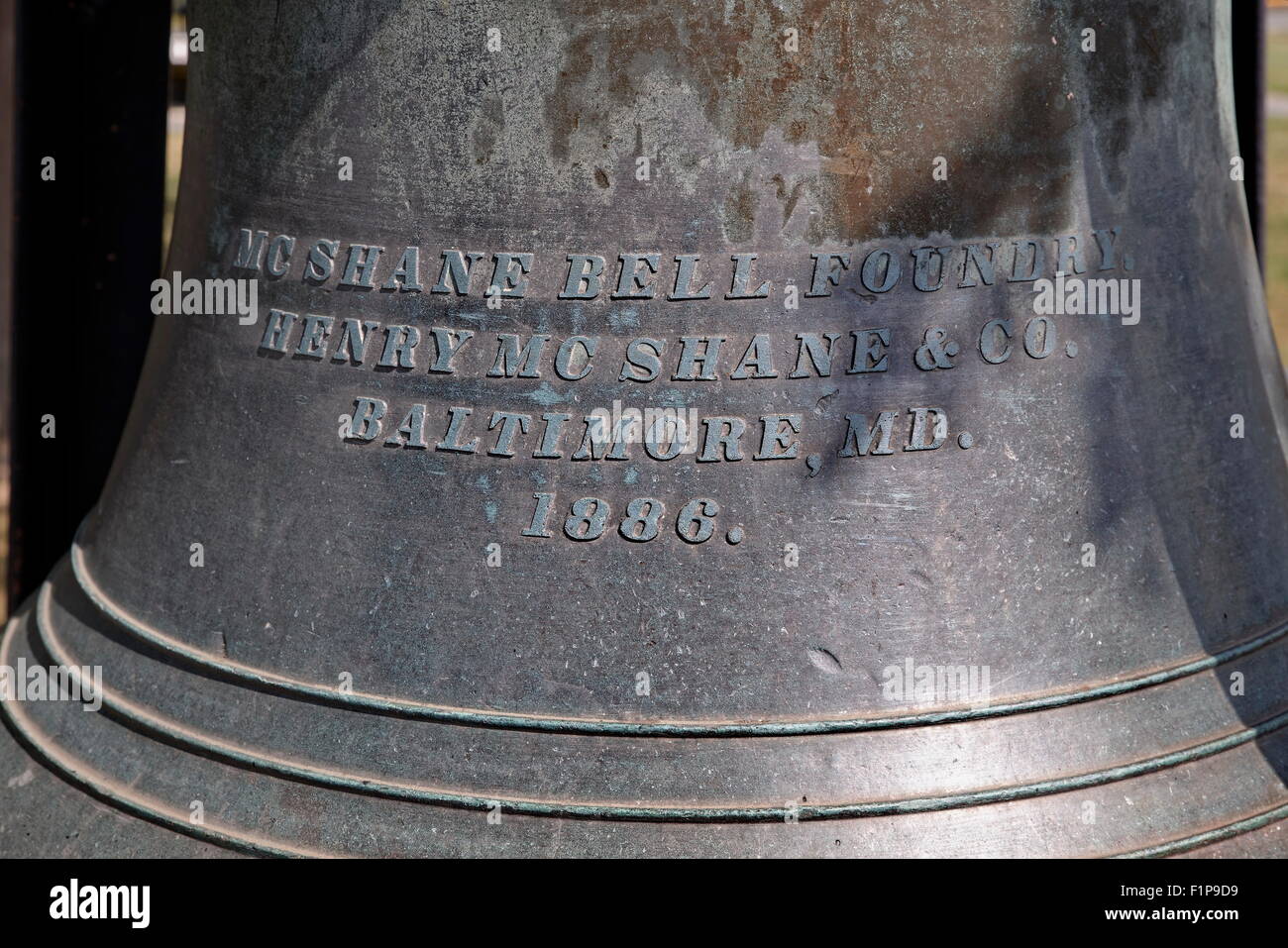 A fog bell on display at the Chesapeake Bay Maritime Museum in St ...