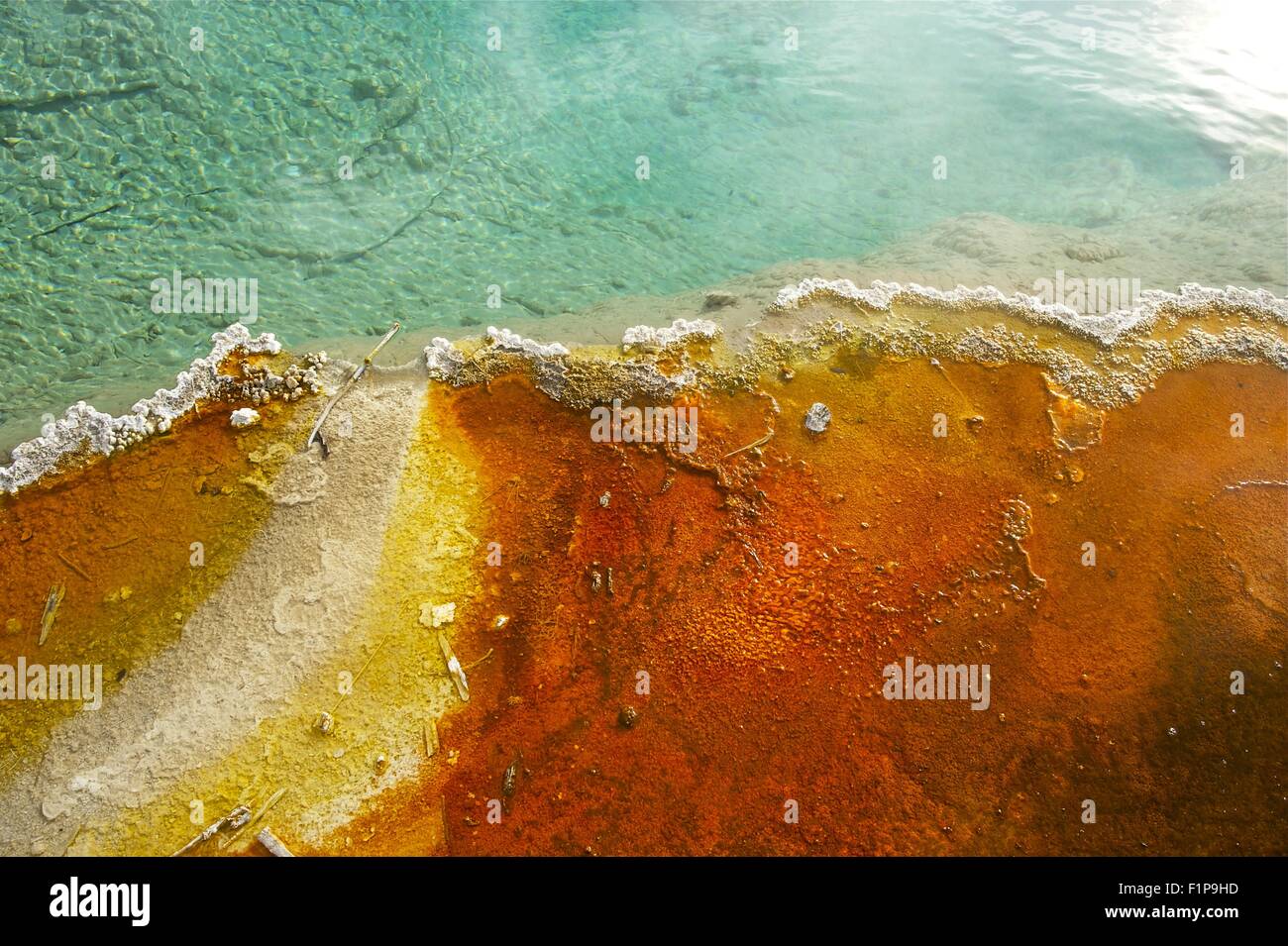 Basin Thumb Photo Background. Colors of Yellowstone. Horizontal Reddish ...