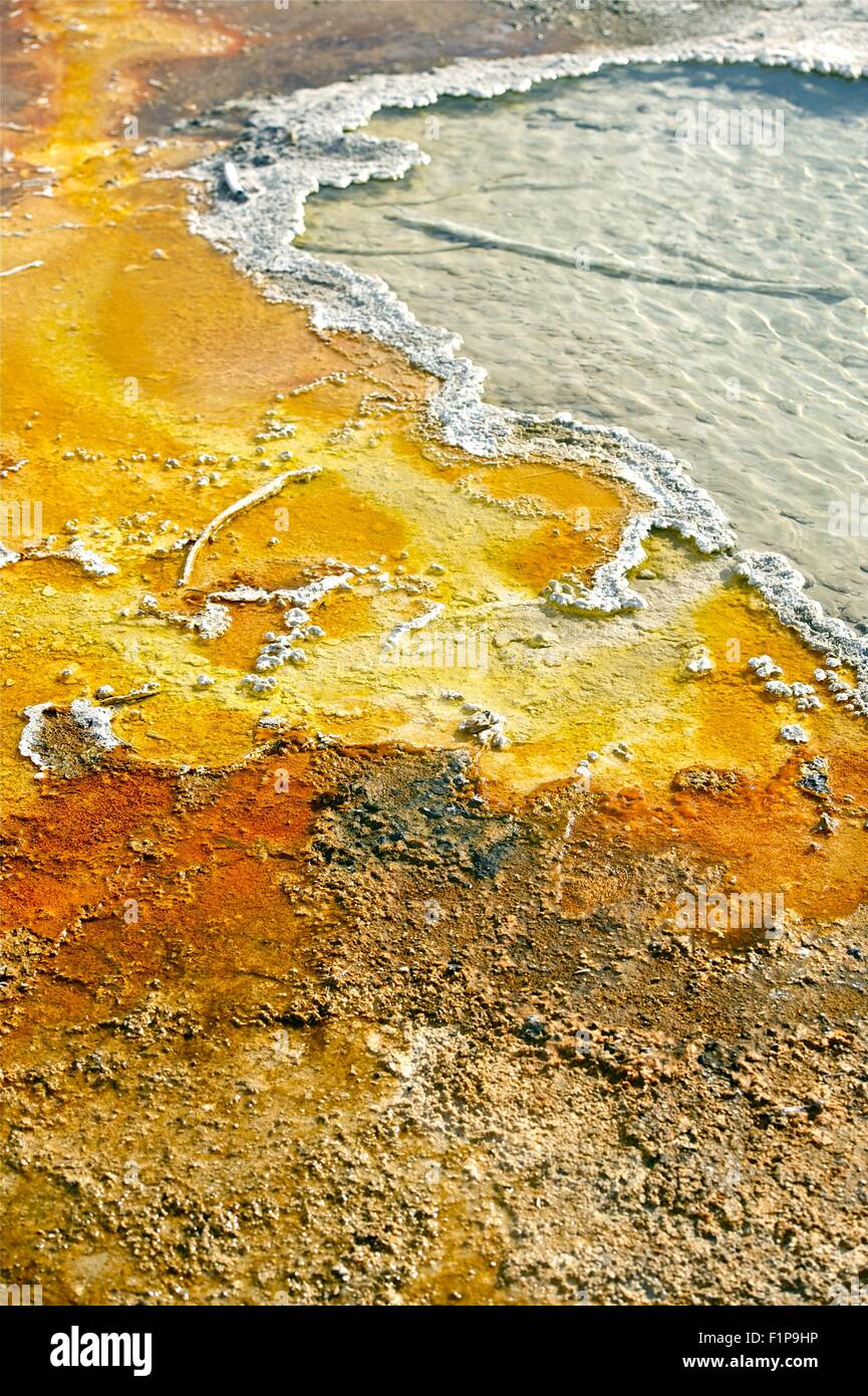Raw Yellowstone Supervulcano Surface. West Thumbs Geyser Basin ...