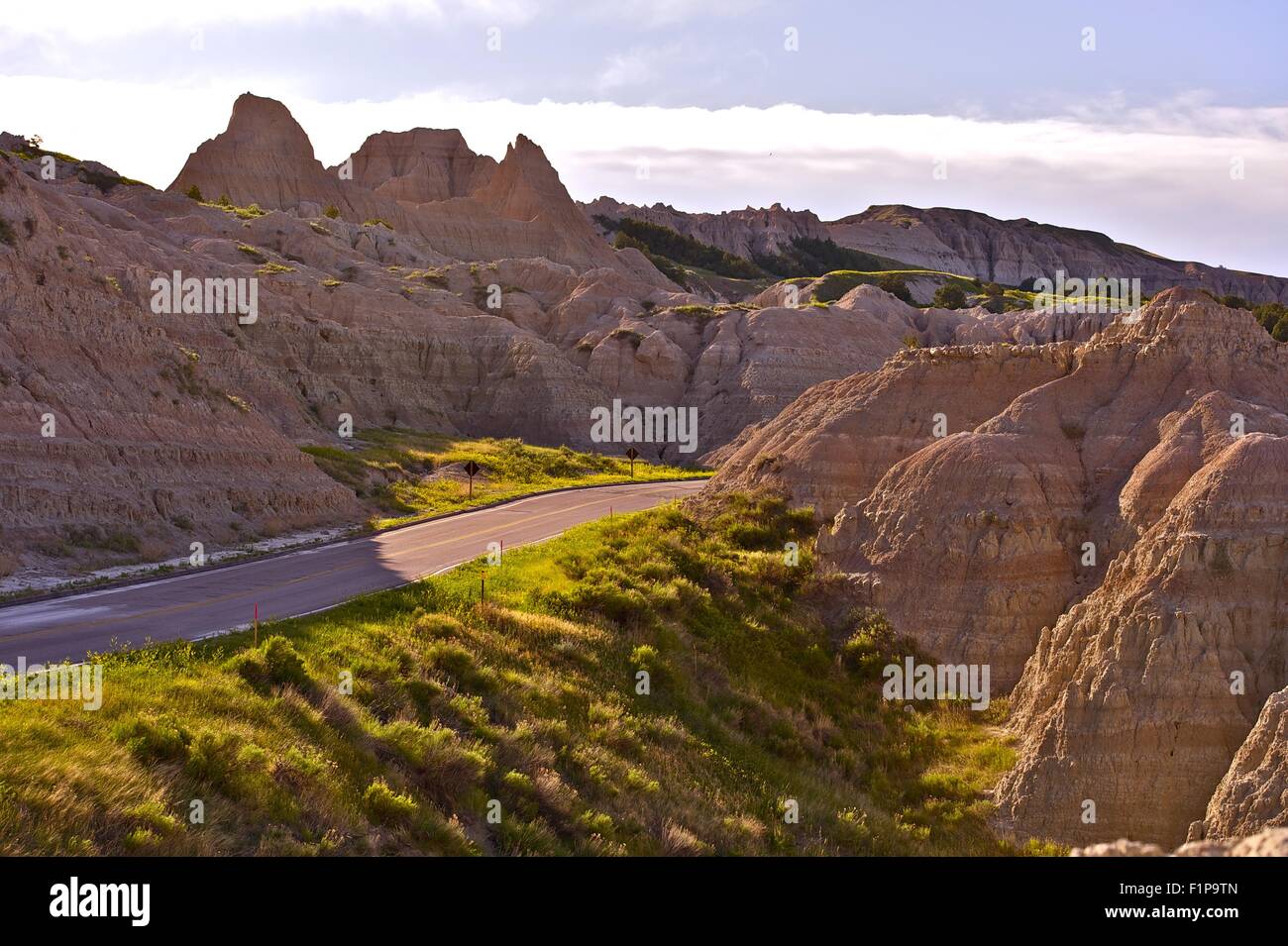 Badlands Scenery - Badlands Loop Road. South Dakota, USA. National ...