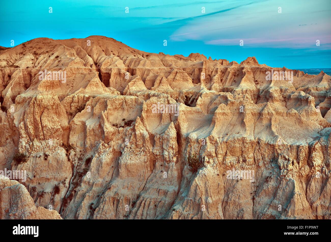 Badlands Erosion - HDR Photography. Badlands Scenic, South Dakota, USA ...