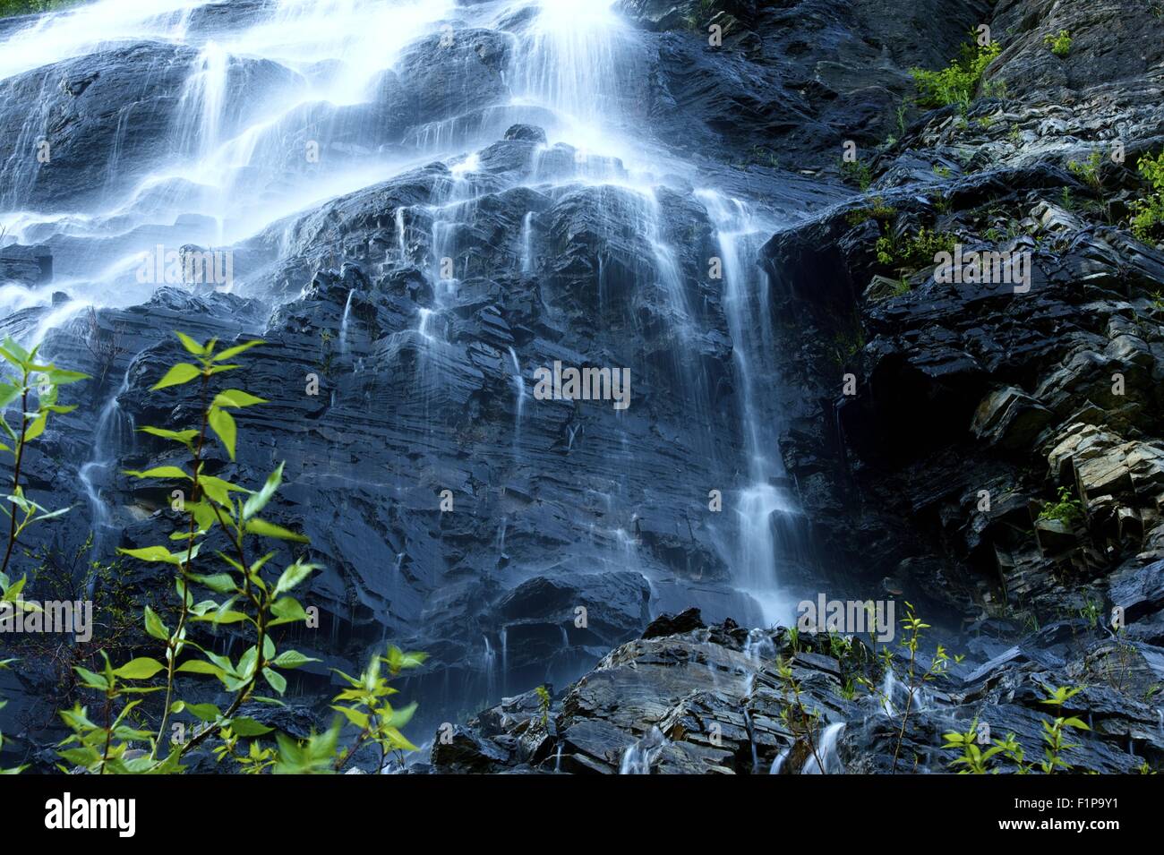 Mountain Waterfalls - Glacier National Park. Nature Photo Collection ...