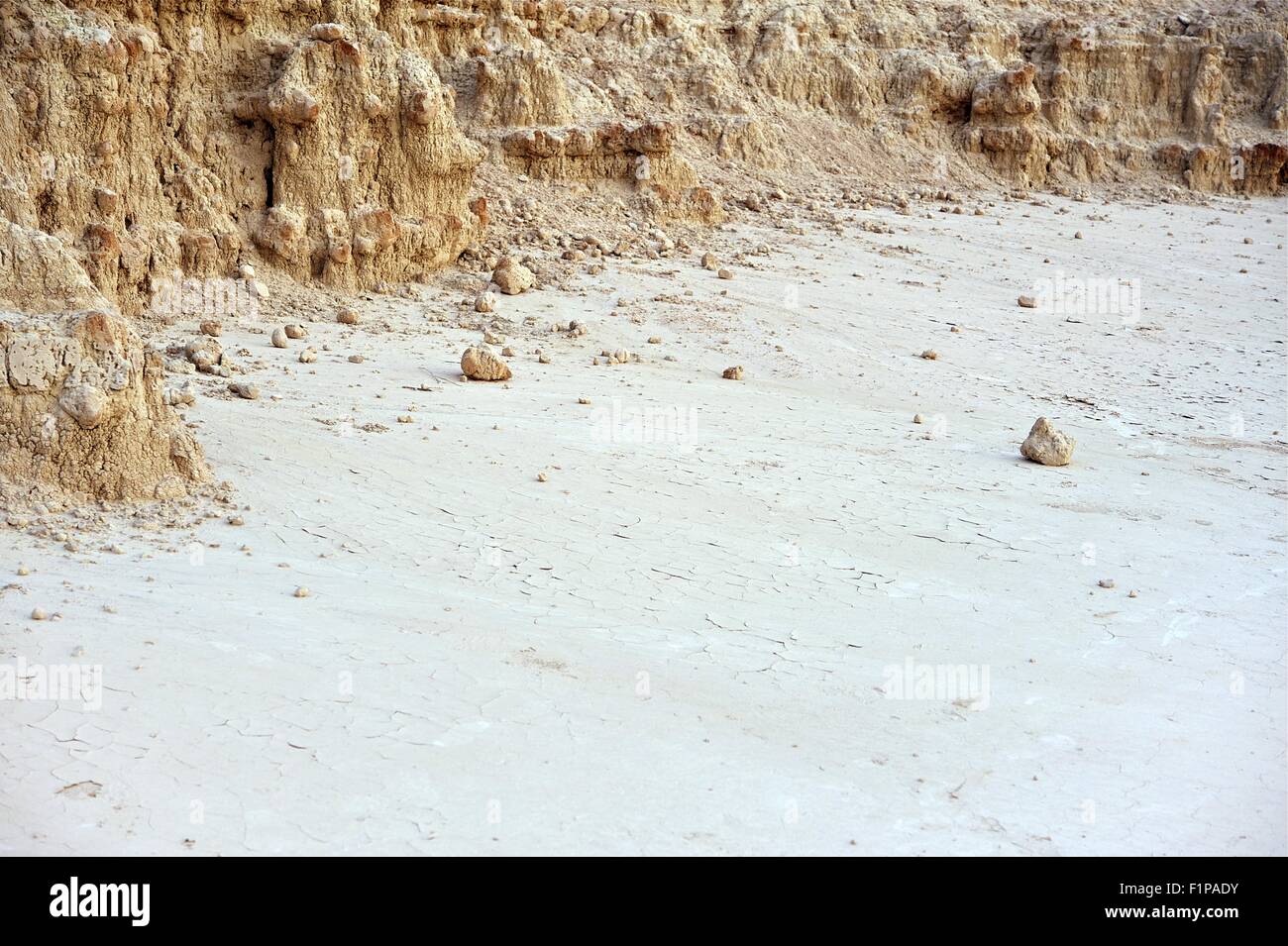 Extreme Drought - Dry Soil. Sandy Lands. Badlands Scenery Stock Photo ...
