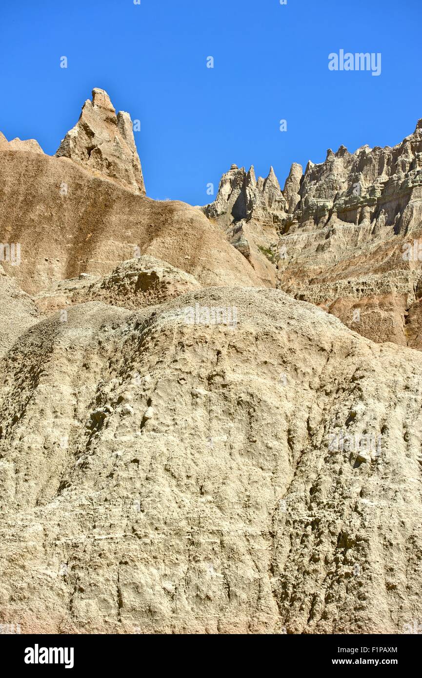 Badlands Pinnacles - Badlands National Park, South Dakota, USA Stock ...