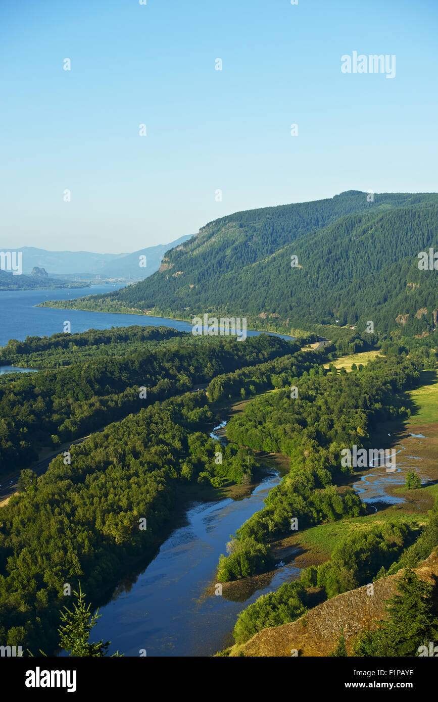 Oregon Panorama - Columbia River Gorge - 40 Miles East from Portland ...