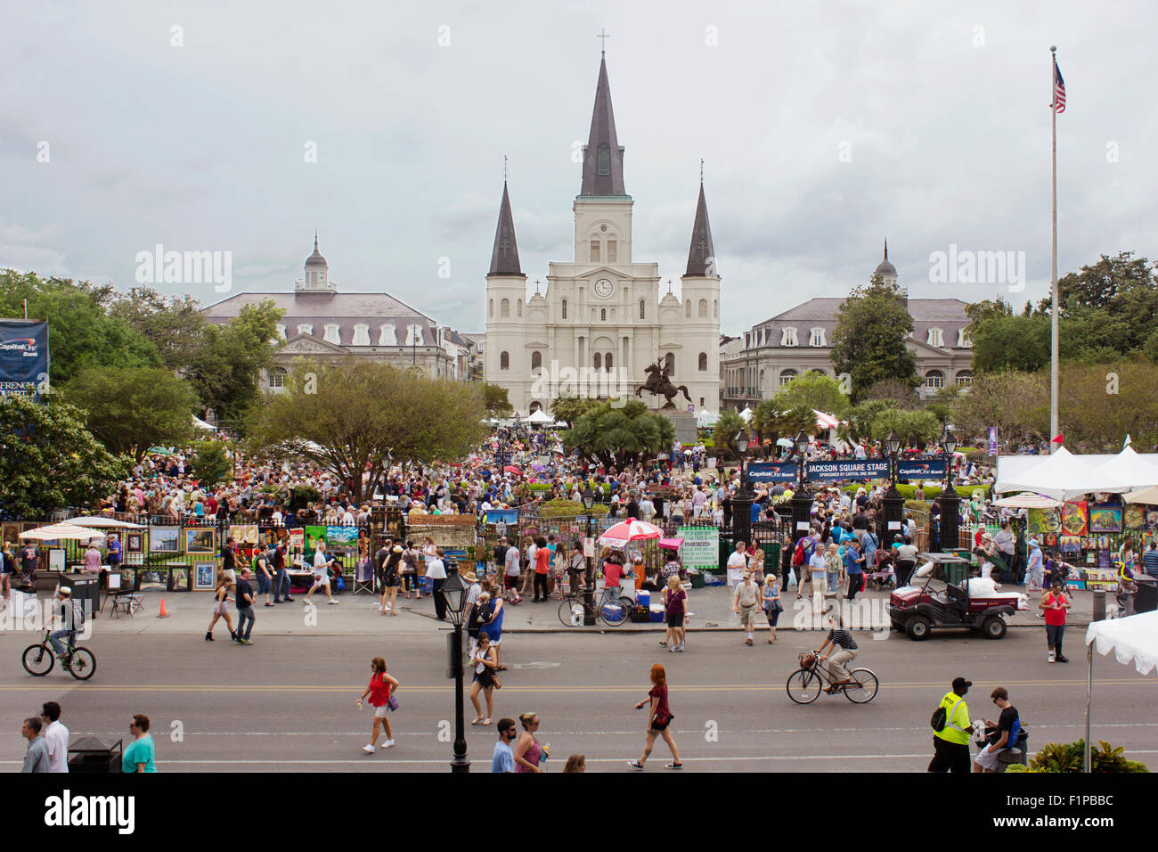 New orleans french quarter festival hi-res stock photography and images ...