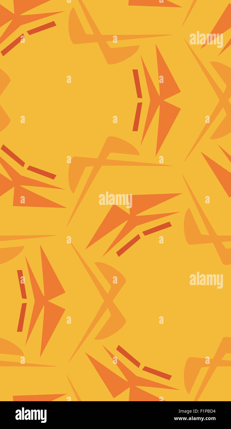 Seamless orange background of various shapes Stock Photo - Alamy
