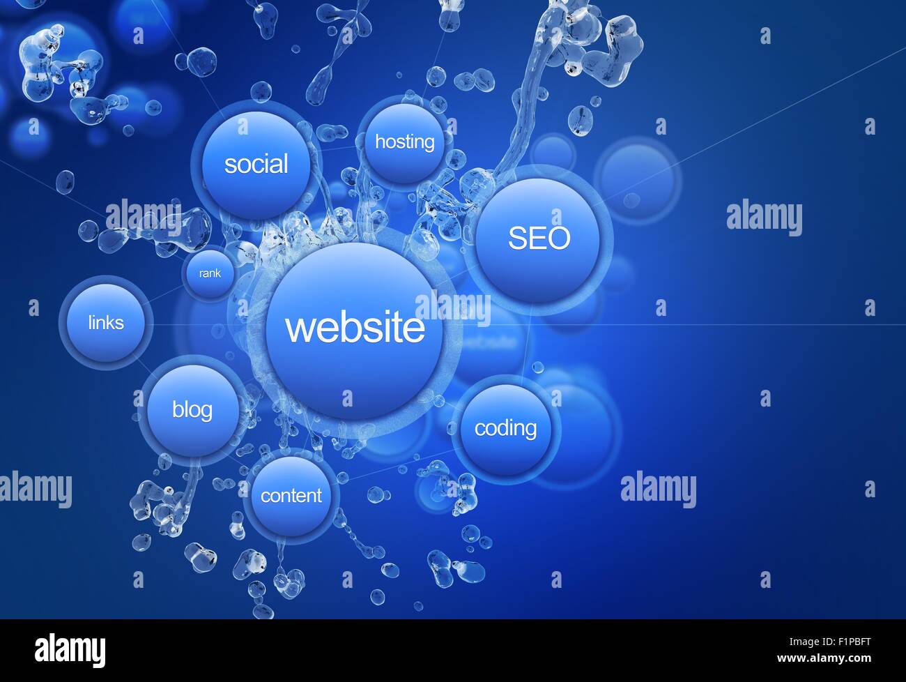 Website Project - Cool Blue Website Project Illustration. Web ...