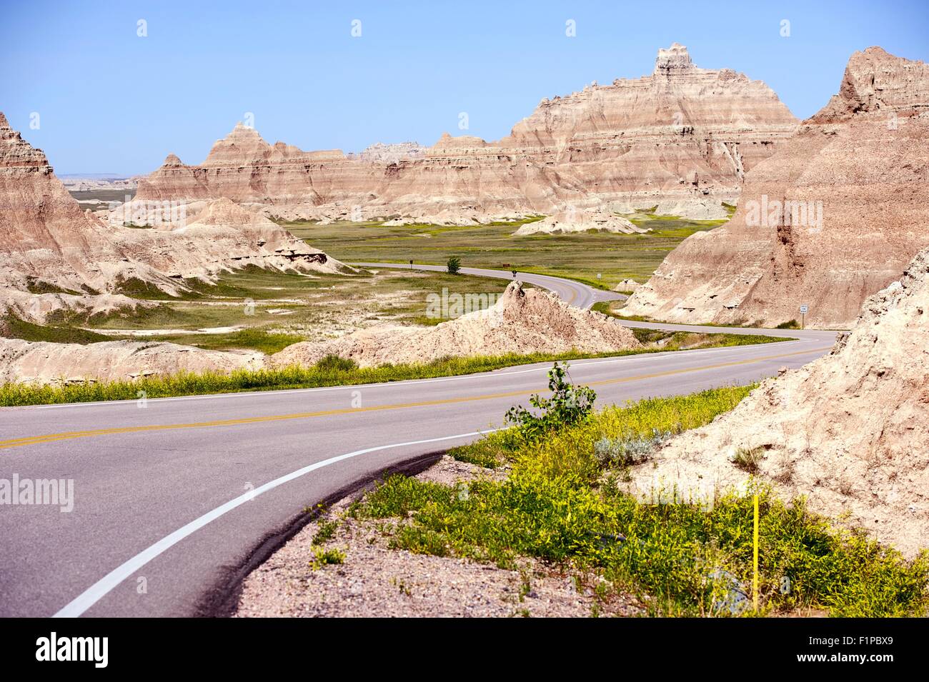 Badlands Loop Road. Badlands National Park, USA Stock Photo - Alamy