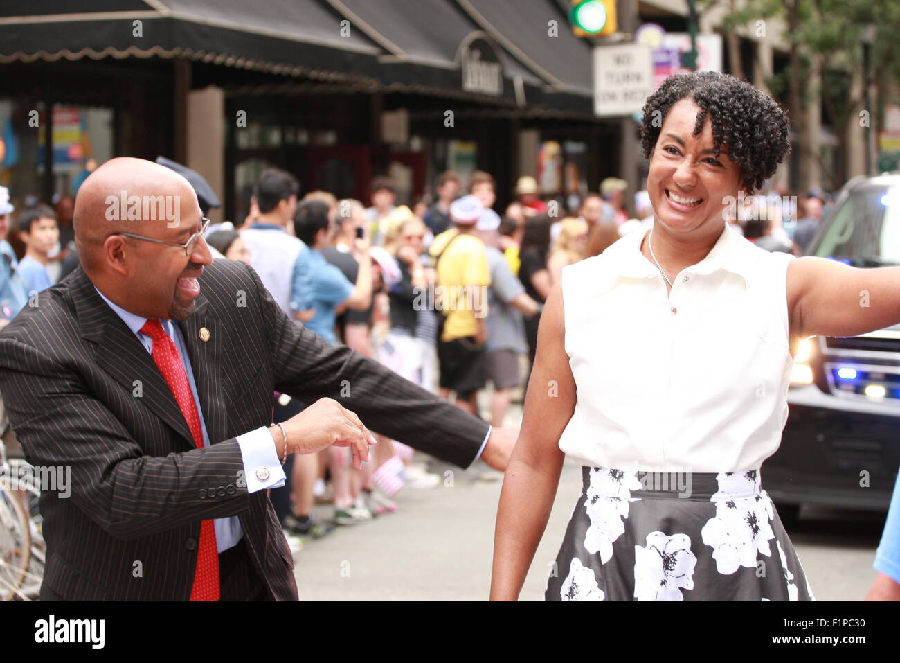 Philadelphia's Independence Day parade Featuring: Michael Nutter, Lisa ...