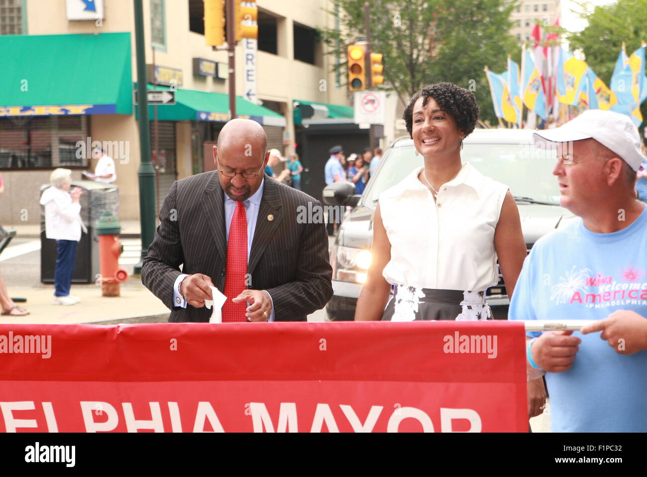 Philadelphia's Independence Day parade Featuring: Michael Nutter, Lisa ...