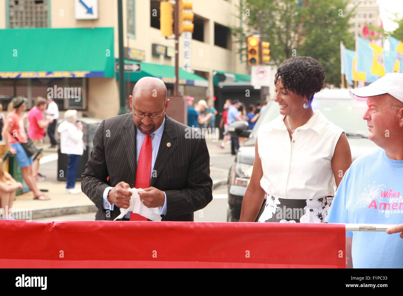 Philadelphia's Independence Day parade Featuring: Michael Nutter, Lisa ...