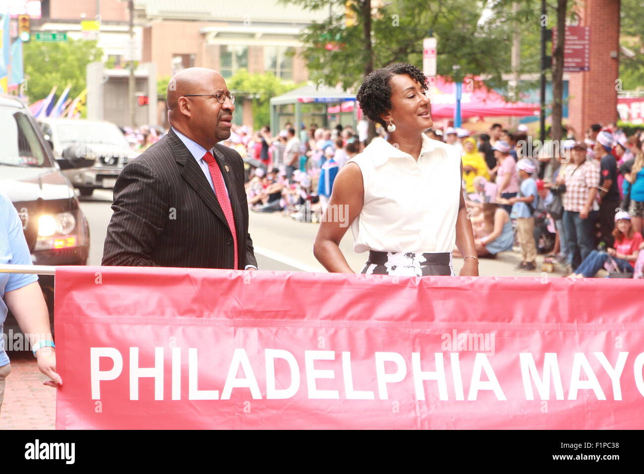Philadelphia's Independence Day parade Featuring: Michael Nutter, Lisa ...