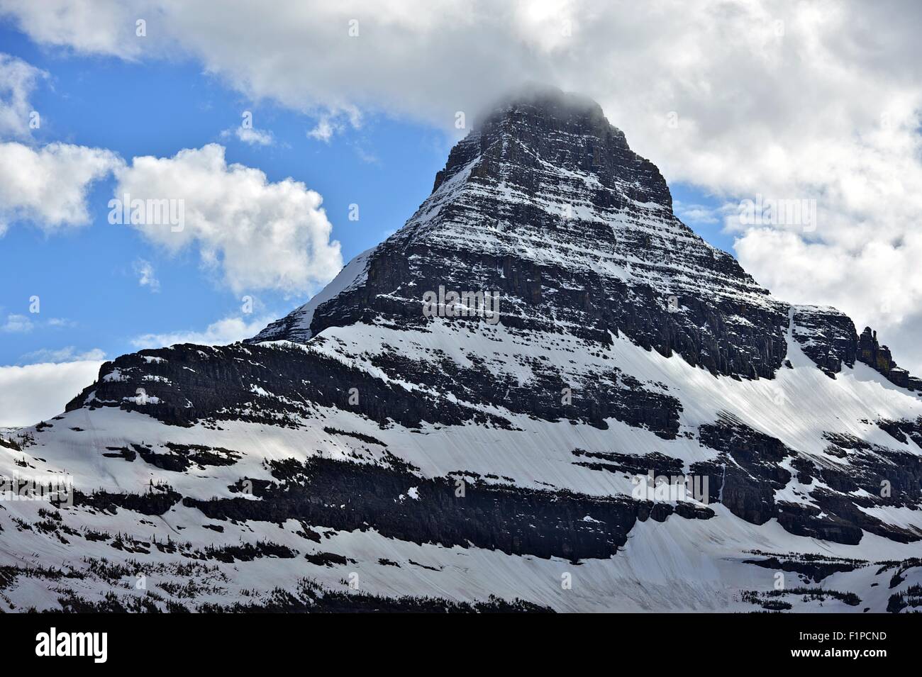 Snowy Mountain Summit - Montana Photography Collection Stock Photo - Alamy