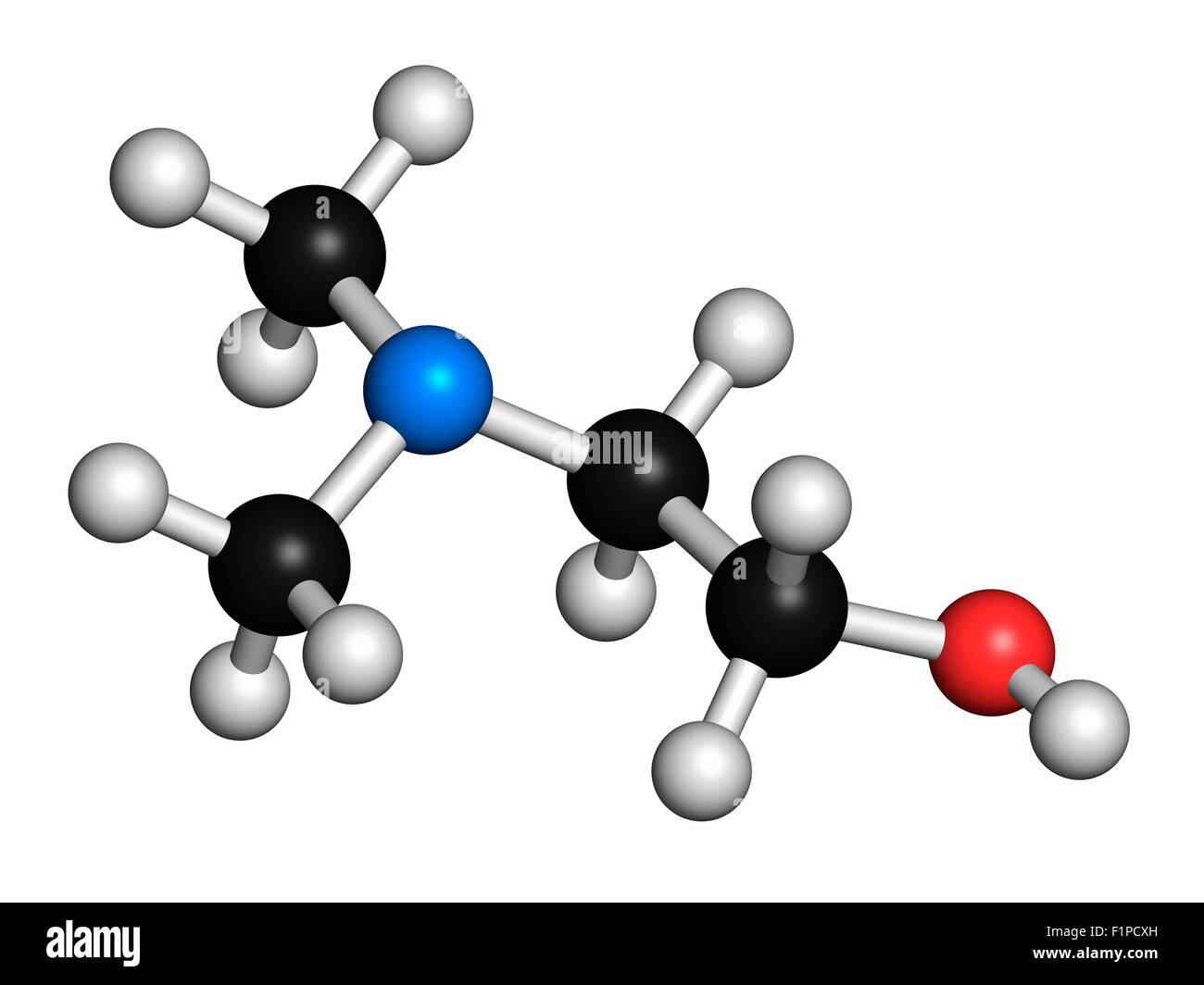 Dimethylaminoethanol (dimethylethanolamine DMEA DMAE) molecule May have ...