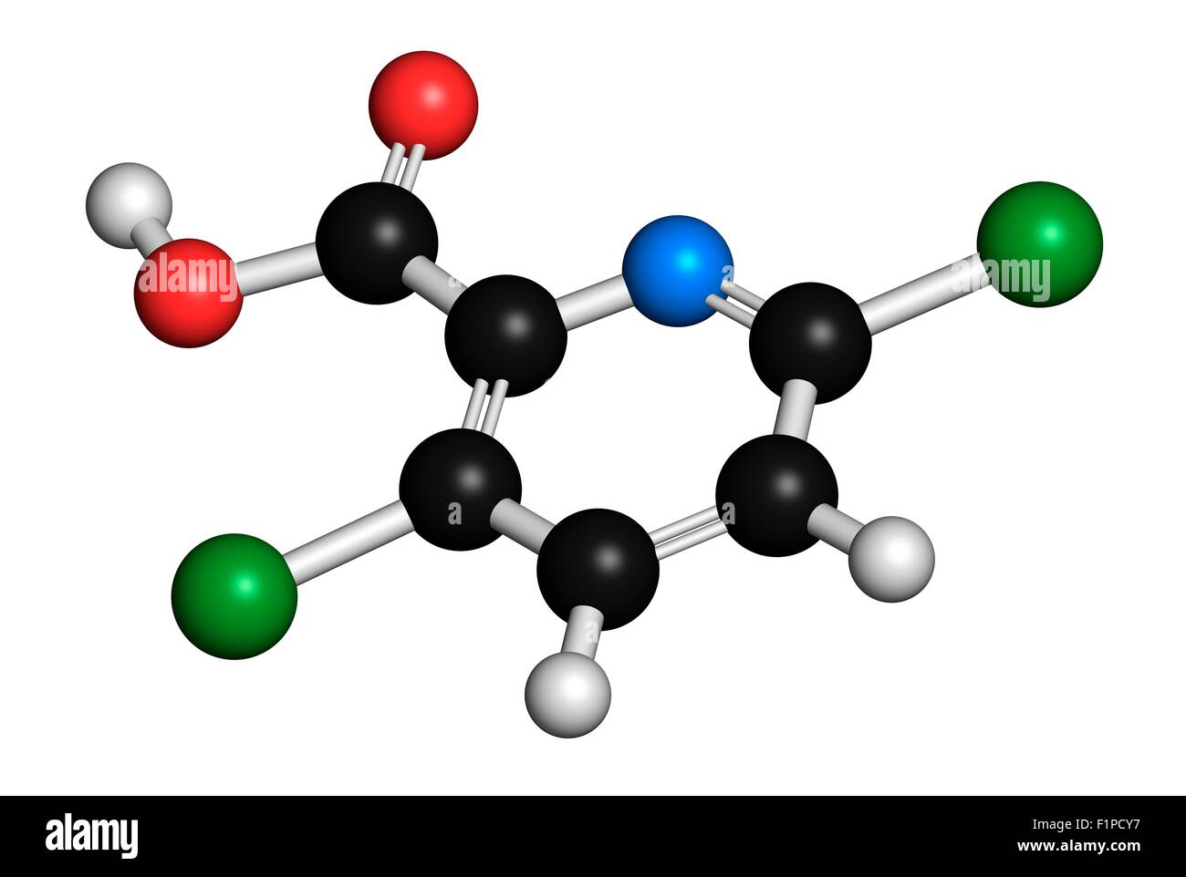 Clopyralid herbicide molecule Stock Photo - Alamy