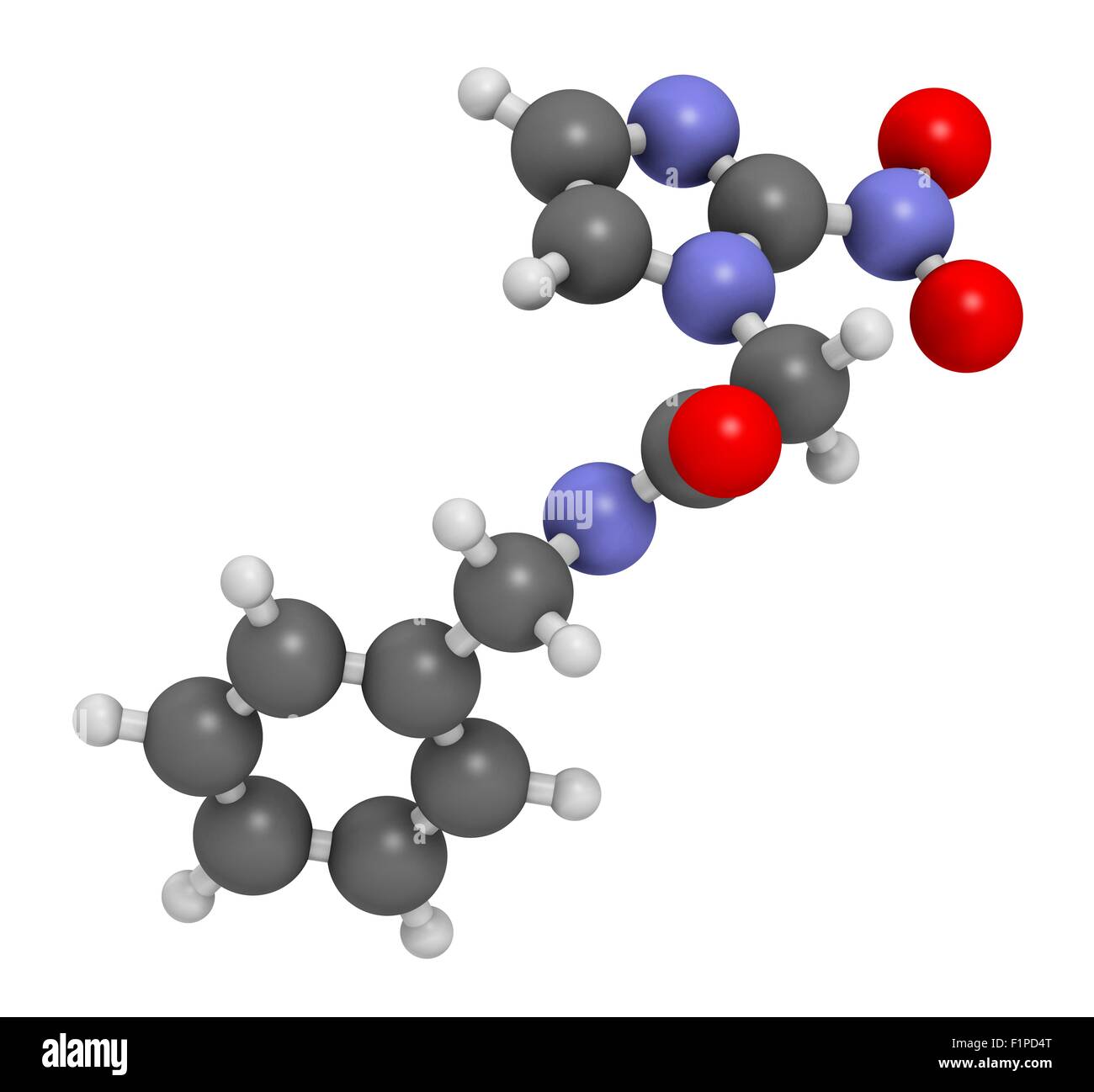 Benznidazole antiparasitic drug molecule Used in treatment of Chagas ...