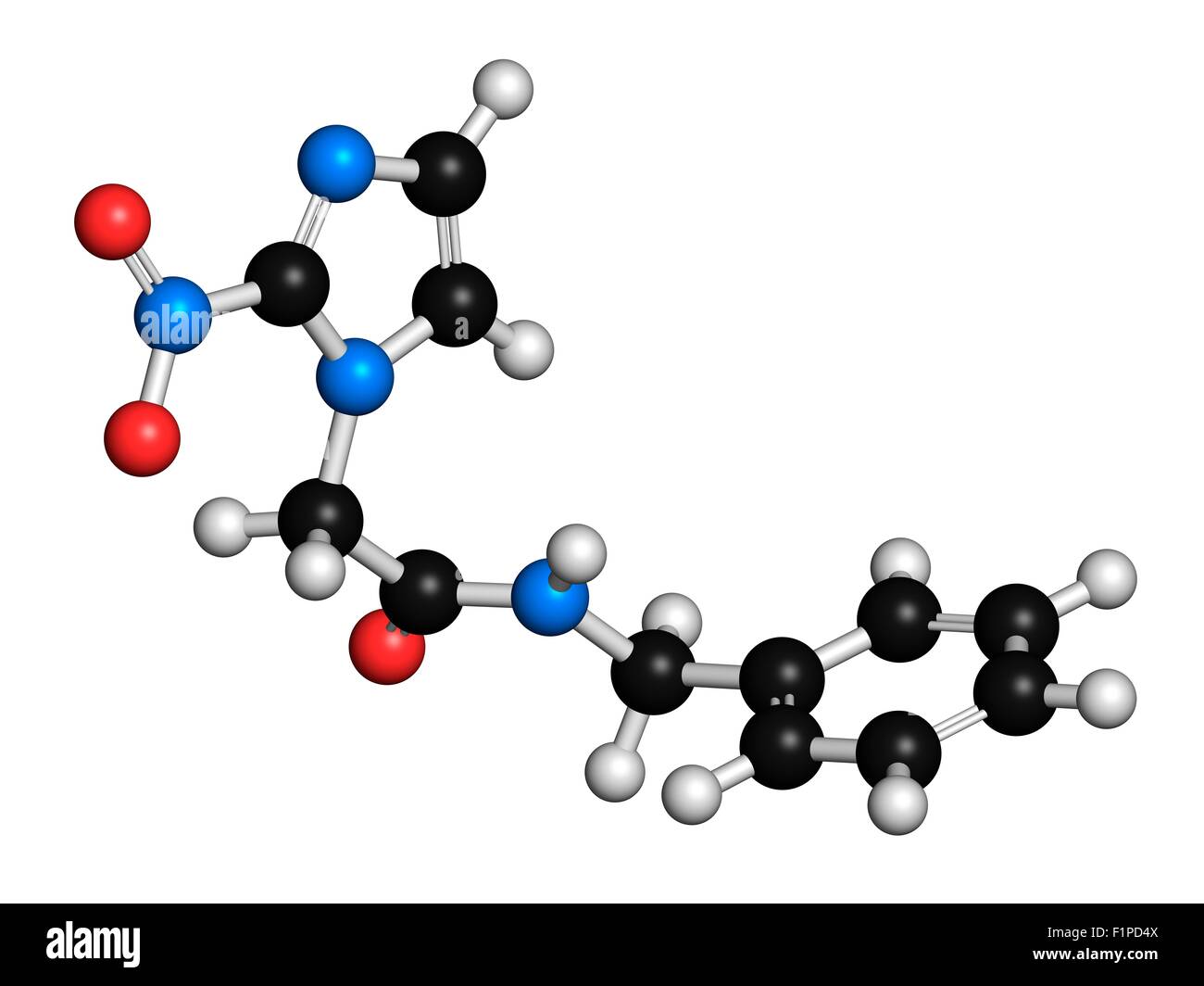 Benznidazole antiparasitic drug molecule Used in treatment of Chagas ...