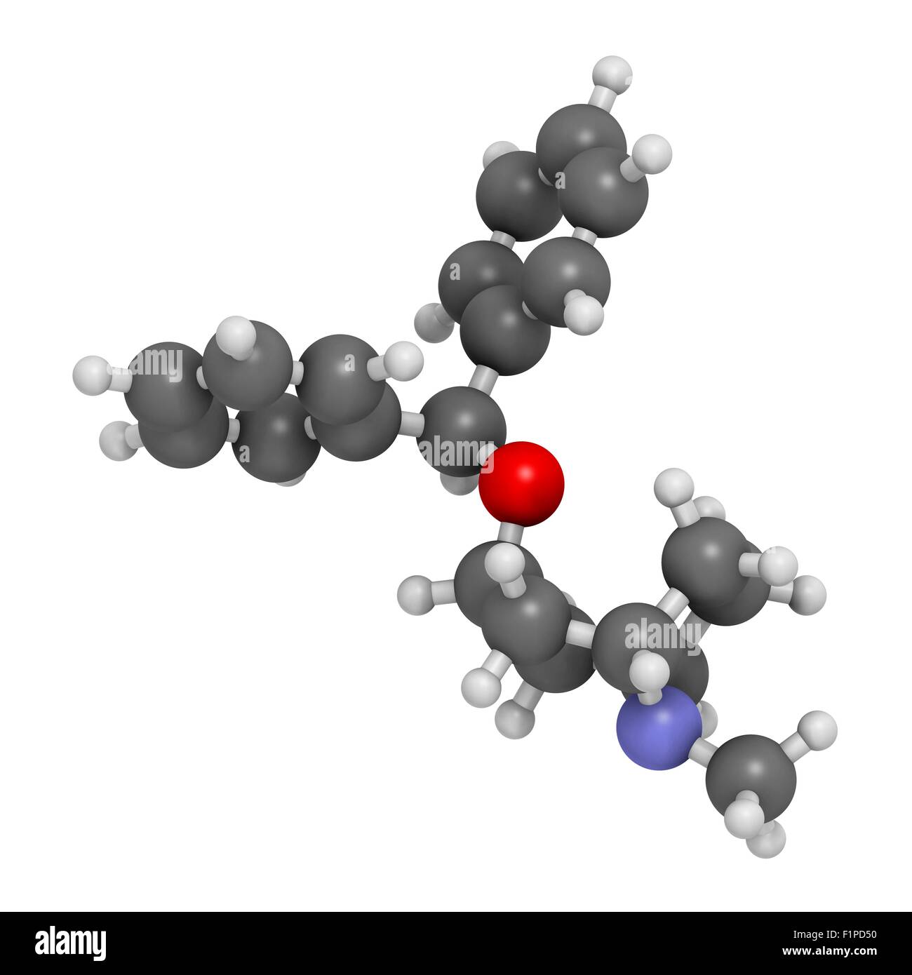 Benzatropine (benztropine) anticholinergic drug molecule Used in ...