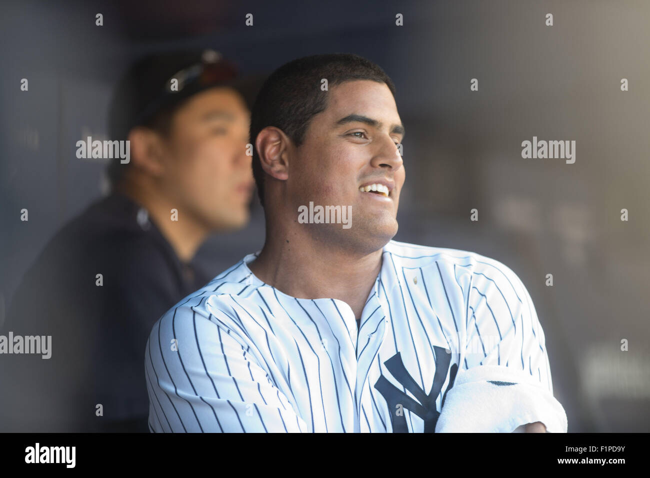New York, New York, USA. 5th Sep, 2015. Yankees' JAMES PAZOS in the ...