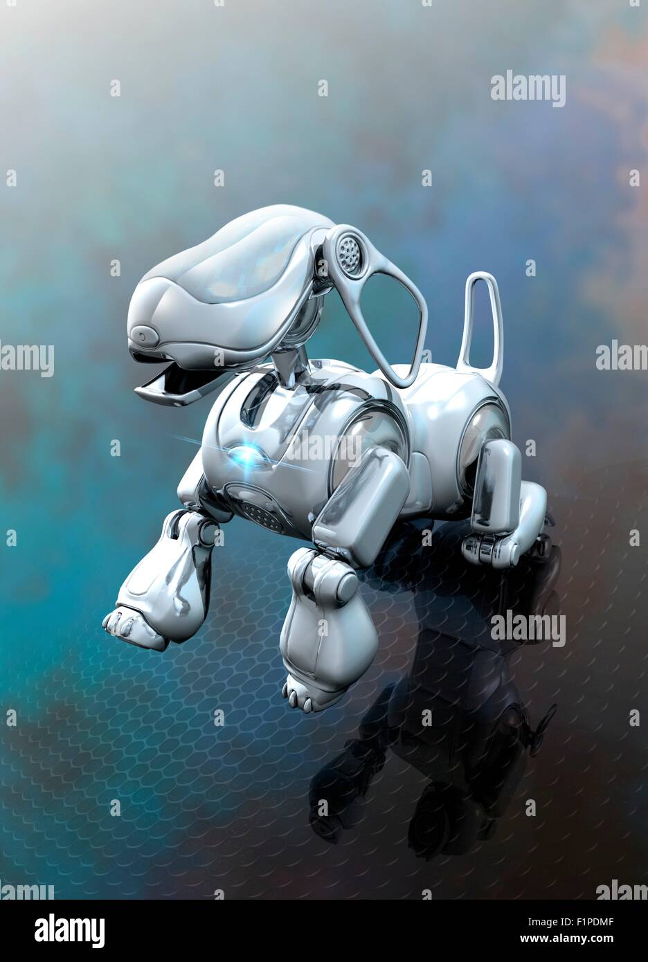 Robotic dog, computer illustration Stock Photo - Alamy