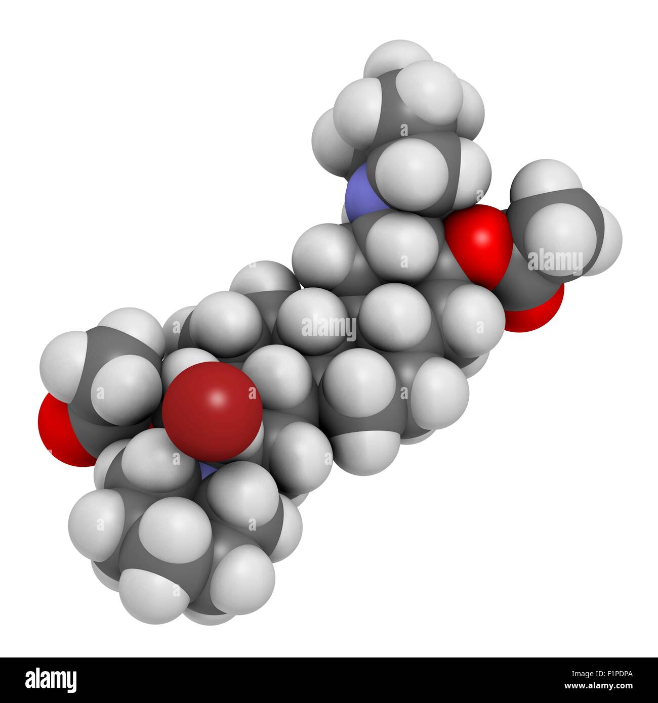 Vecuronium bromide muscle relaxant drug (paralyzing agent) Used in ...