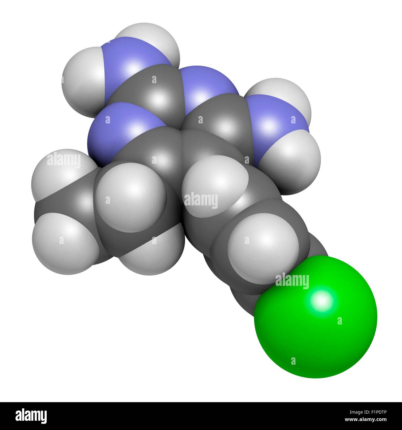 Pyrimethamine malaria drug molecule Also used as an antiprotozoal drug ...