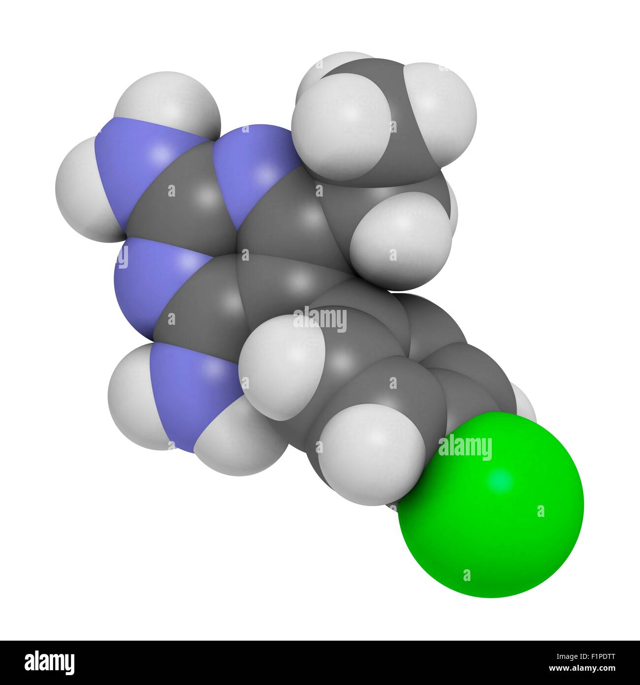 Pyrimethamine malaria drug molecule Also used as an antiprotozoal drug ...