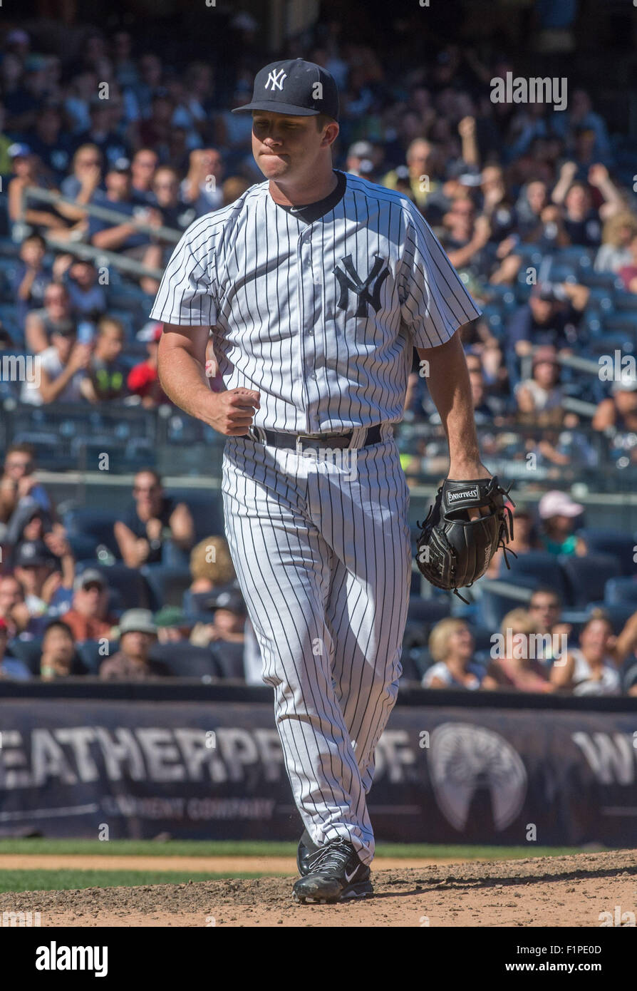 New York, New York, USA. 5th Sep, 2015. Yankees' ADAM WARREN in the 7th ...