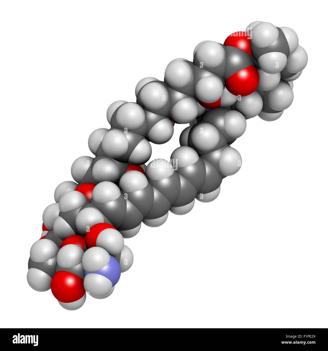 Nystatin antifungal drug molecule Used in treatment of Candida ...