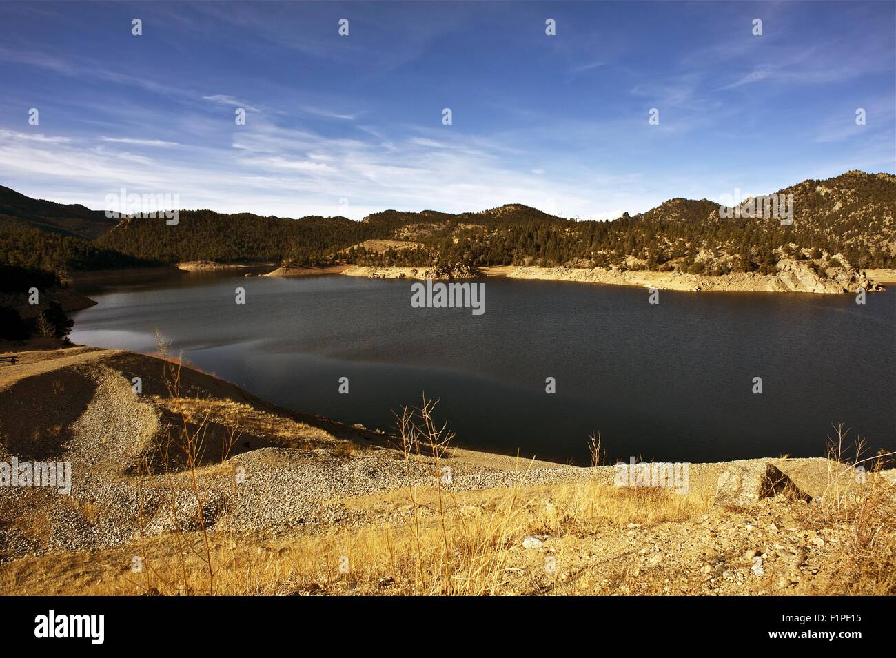 Mountain landscape near lake hi-res stock photography and images - Alamy