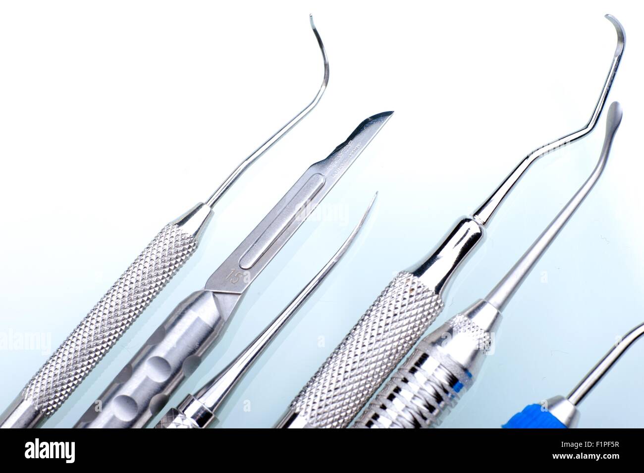 Stainless Dental Tools - Stainless Steel Dental Equipment Closeup Stock ...