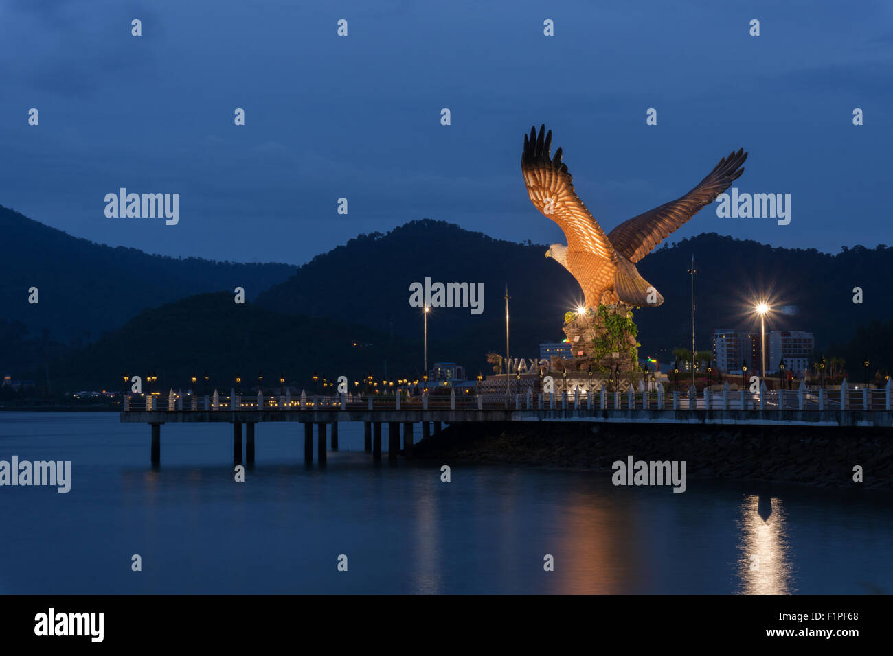 The Langkawi Eagle Square is the landmark of the Langkawi Island Stock ...