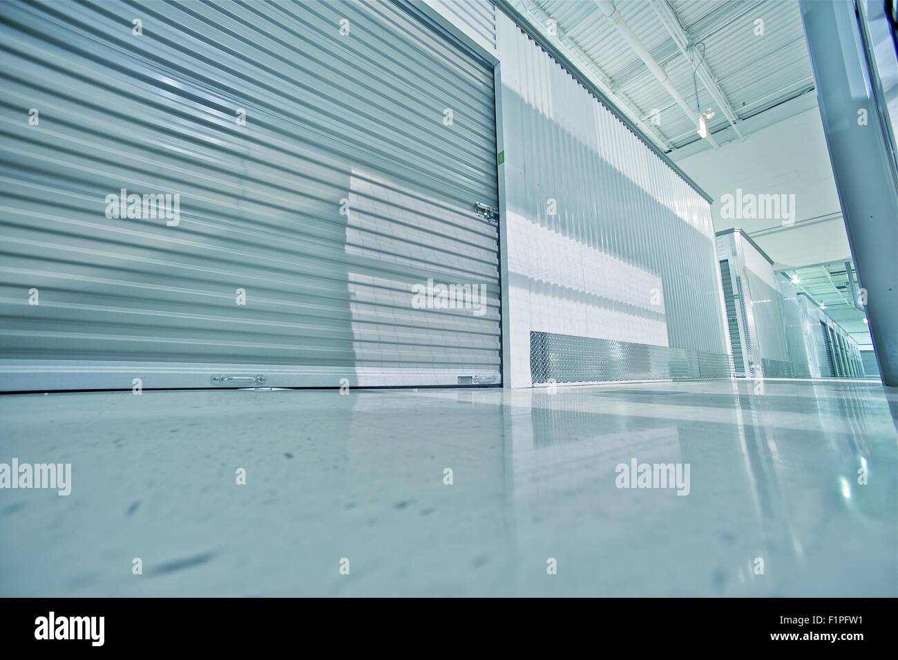 Storage Facility - Storage Hallway. Storage Lockers - Units. Wide Angle ...