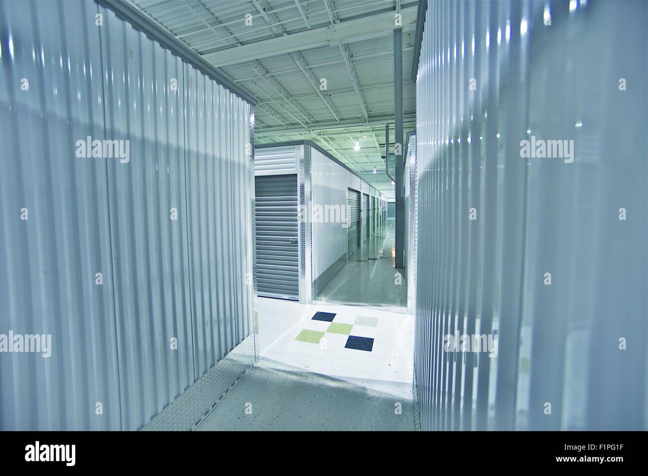 Storage Units. Storage Facility Interior Stock Photo - Alamy