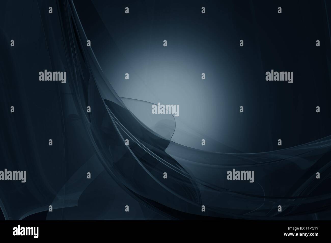 Dark Blue Glassy Background - Horizontal Abstract Glass Shaped 3D ...