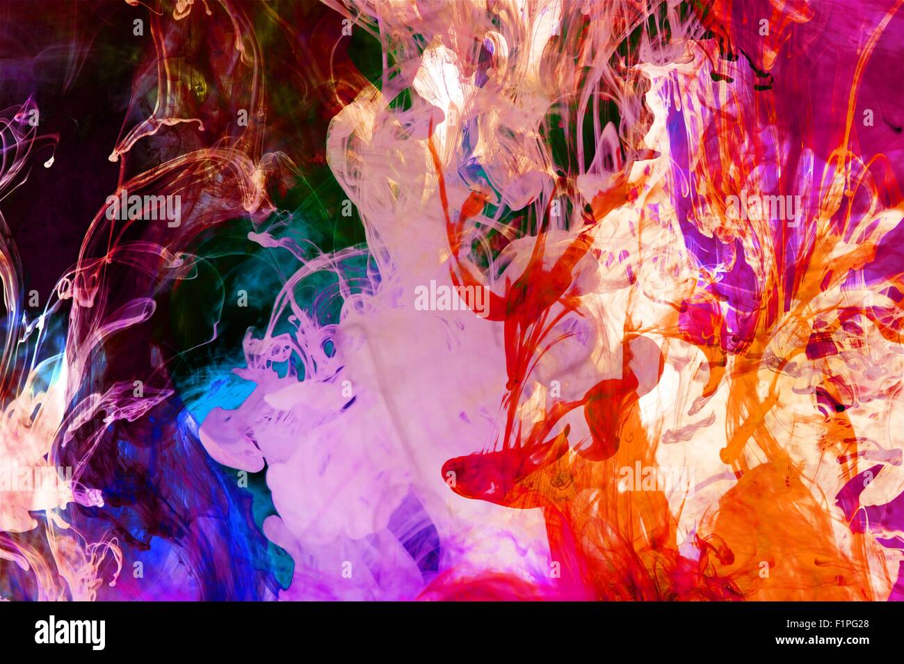 Colorful Fluid Fusion Background. Abstract Fluid Fusion Stock Photo - Alamy