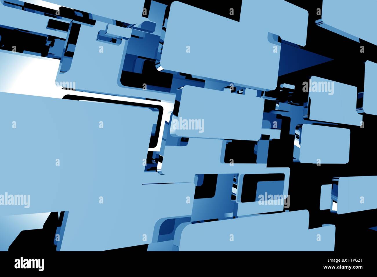 Blue Streaming Media Theme Background. Blue Moving Objects / Shapes ...