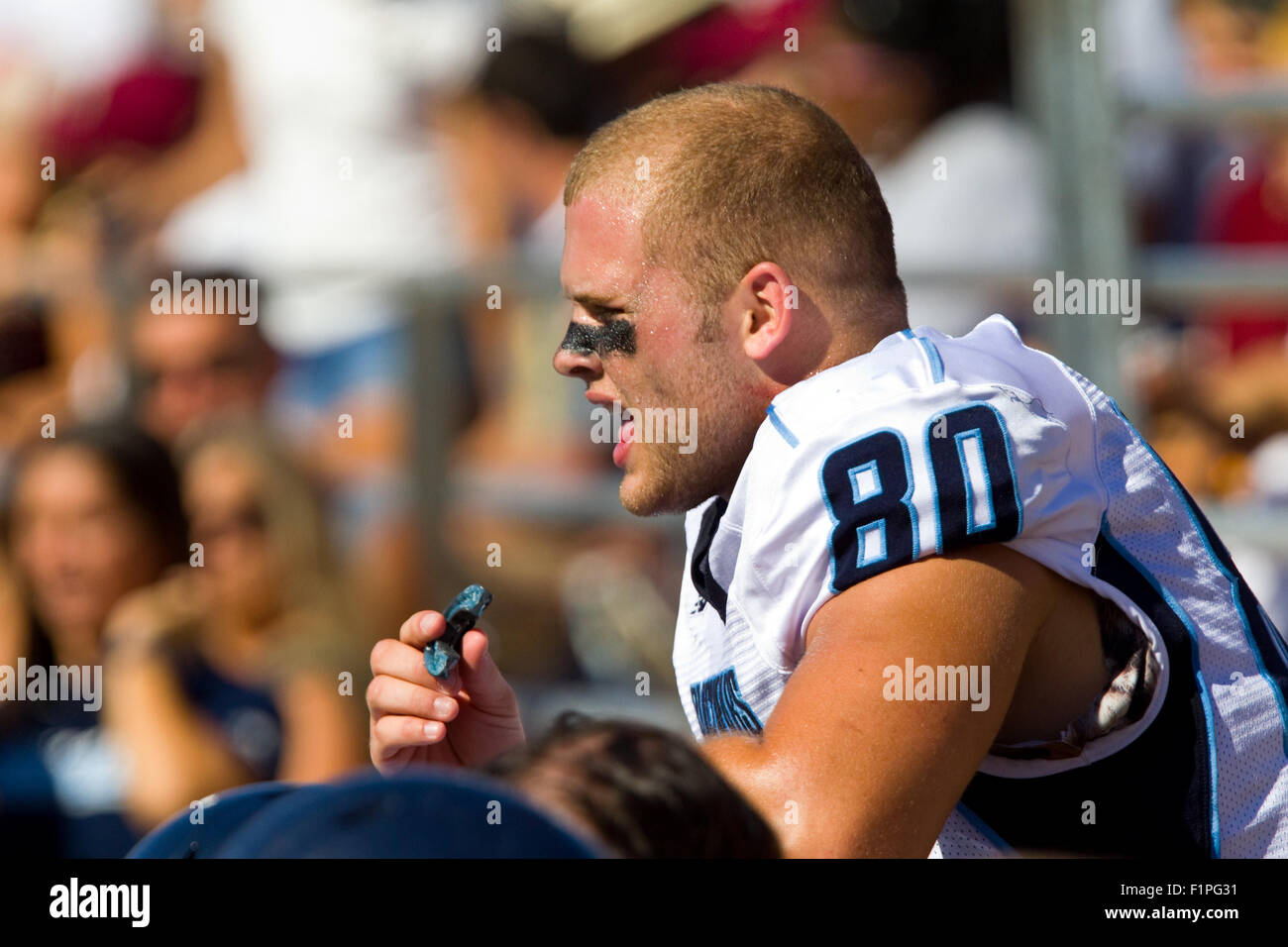 Chestnut Hill, MA, USA. 5th September, 2015. Maine Black Bears fullback ...