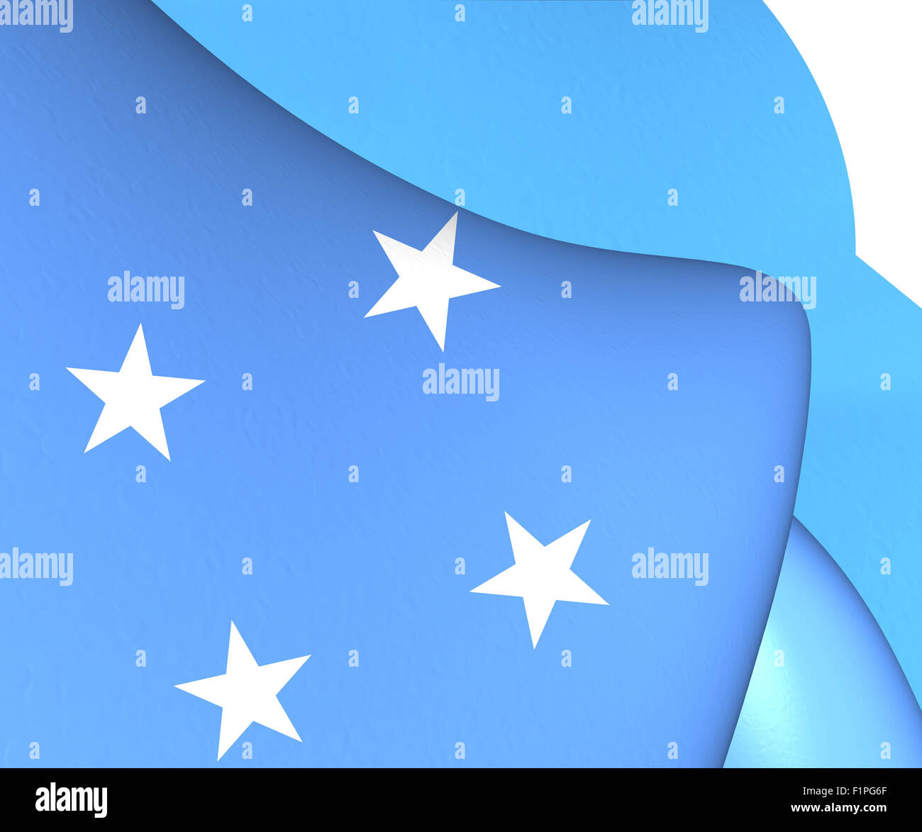 Flag of Micronesia. Close Up Stock Photo - Alamy