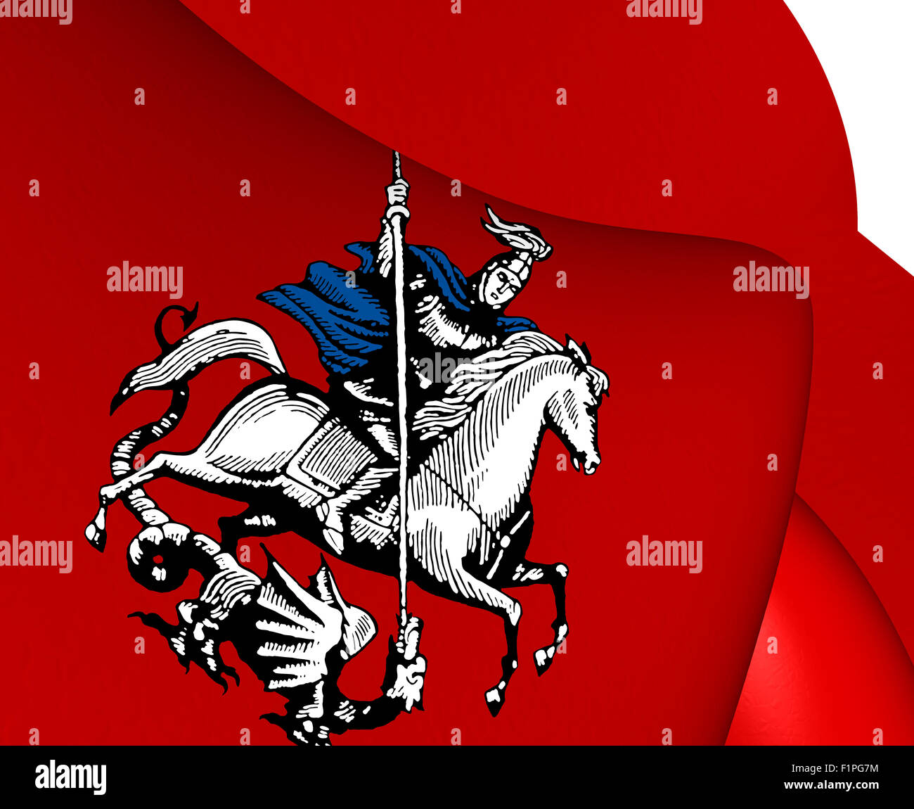 Moscow city flag hi-res stock photography and images - Alamy