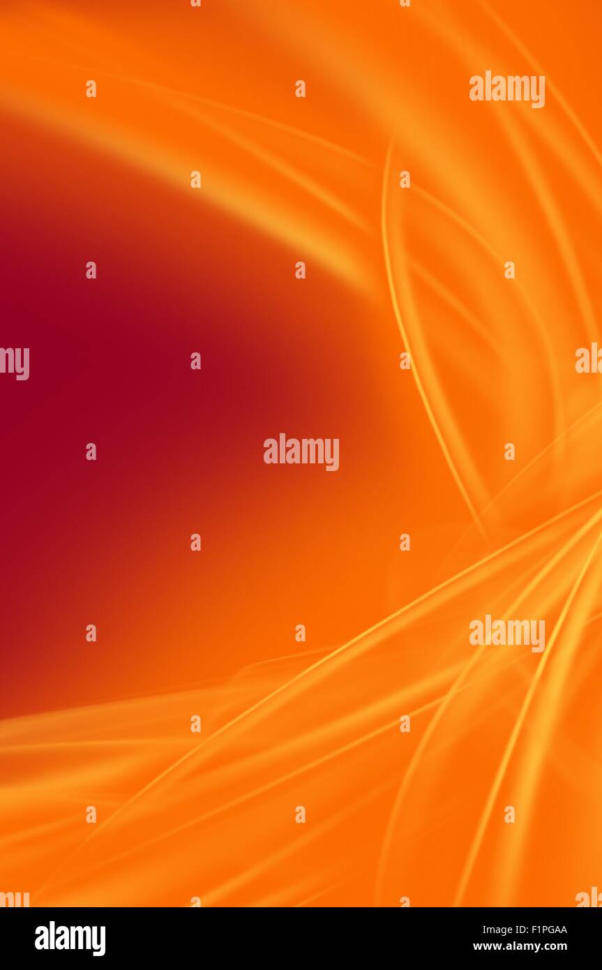 Vertical Orange Background Raster Illustration. Cool Glowing Orange ...