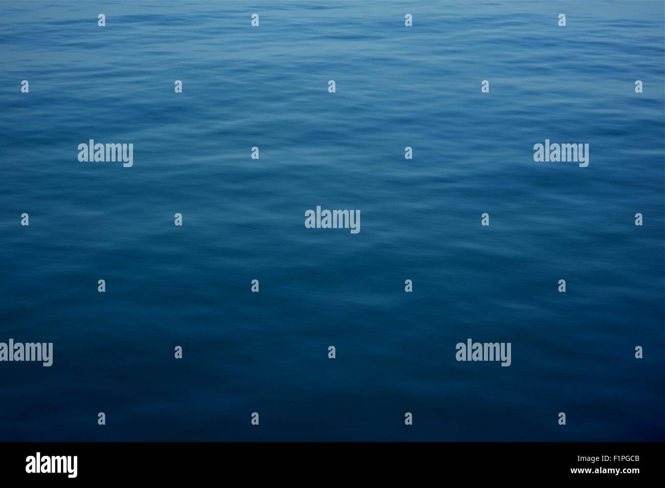 Deep Blue Water Surface Background. Horizontal Natural Water Surface ...