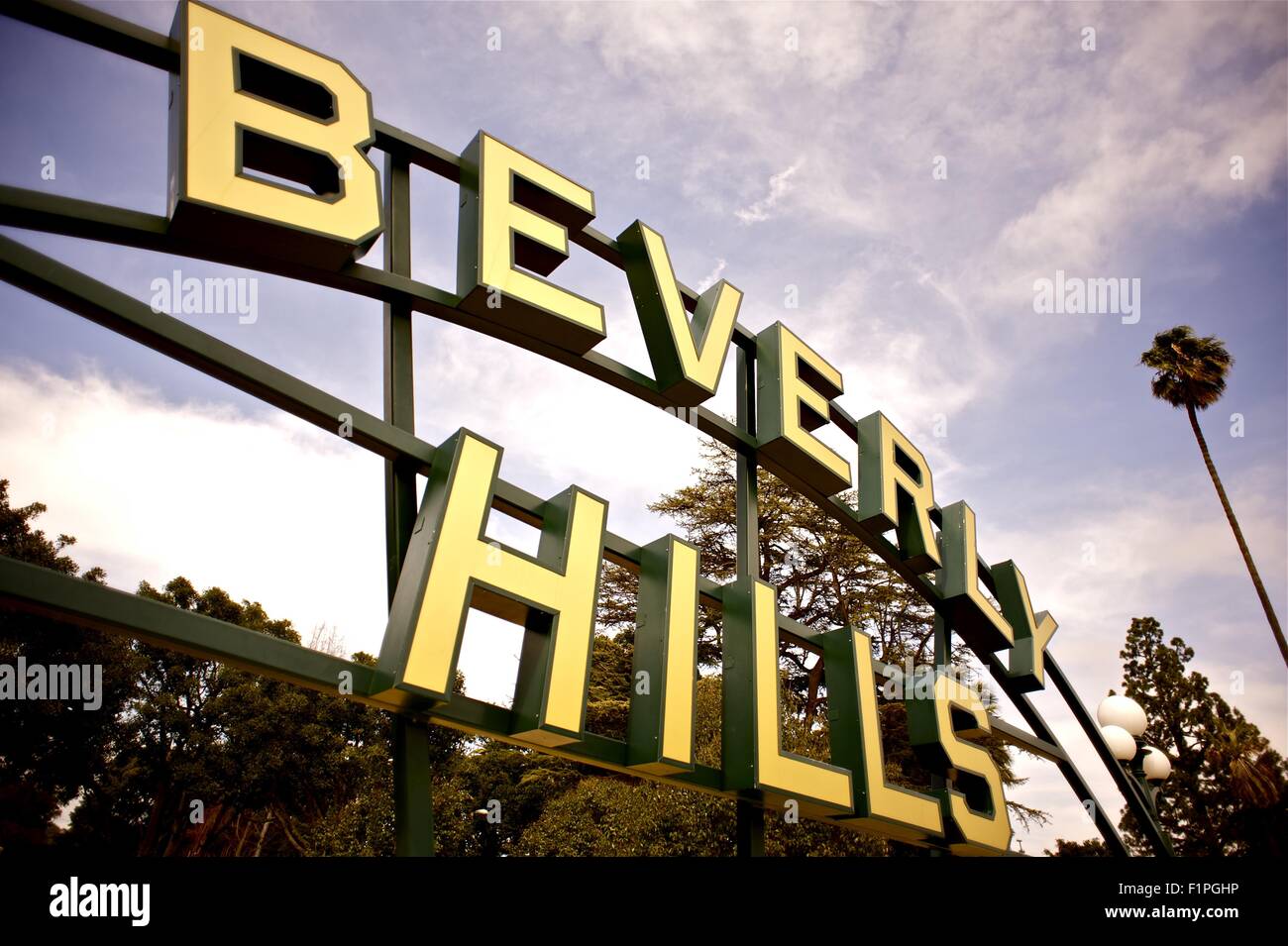 Beverly Hills City Sign. Beverly Hills, California USA Stock Photo - Alamy