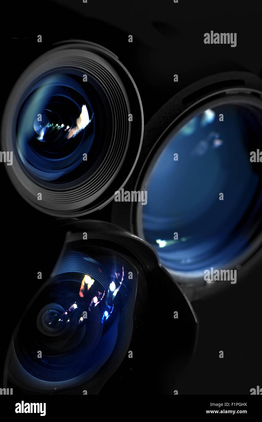 Prime Lenses with Blue Light Reflections on Glasses. Photography Prime ...