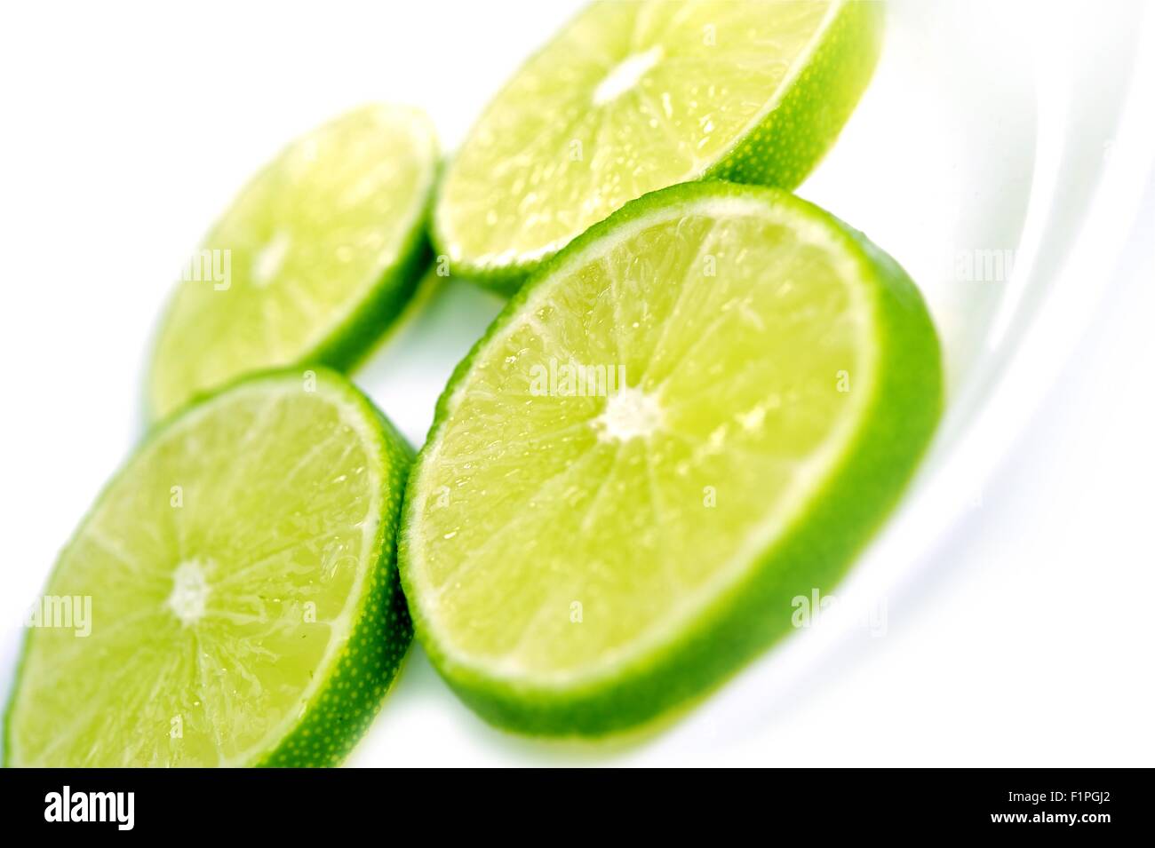 Fresh Limes Isolated on White. Limes Studio Photo Stock Photo - Alamy