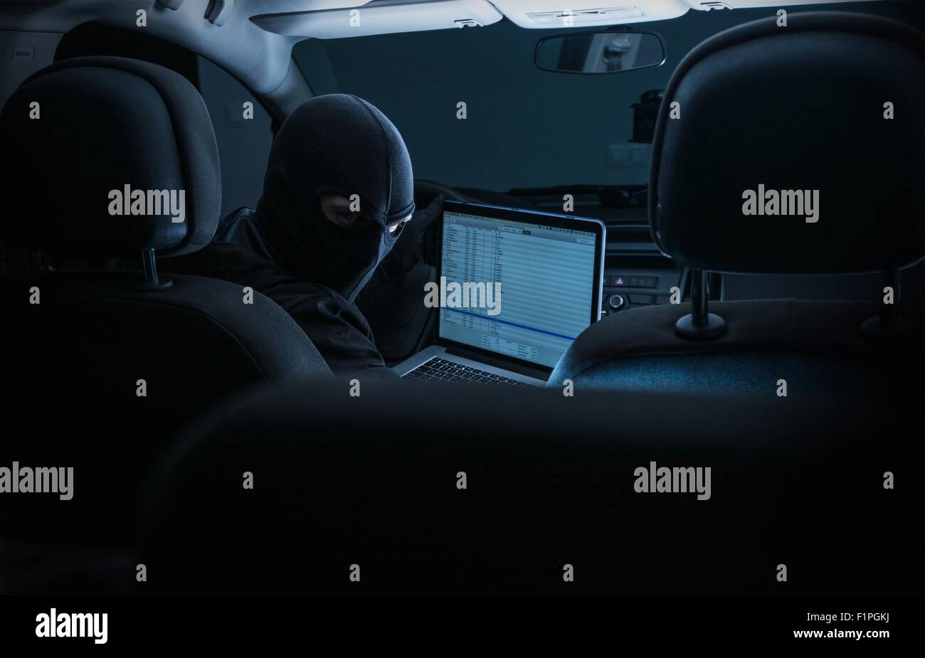 Police laptop car hi-res stock photography and images - Alamy