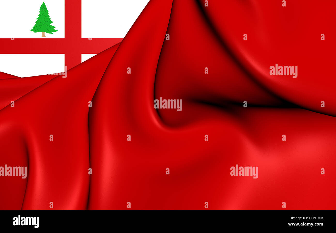 3D Flag of the New England, USA. Close Up Stock Photo - Alamy