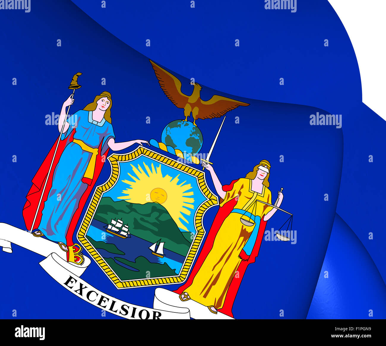 New york state flag hi-res stock photography and images - Alamy