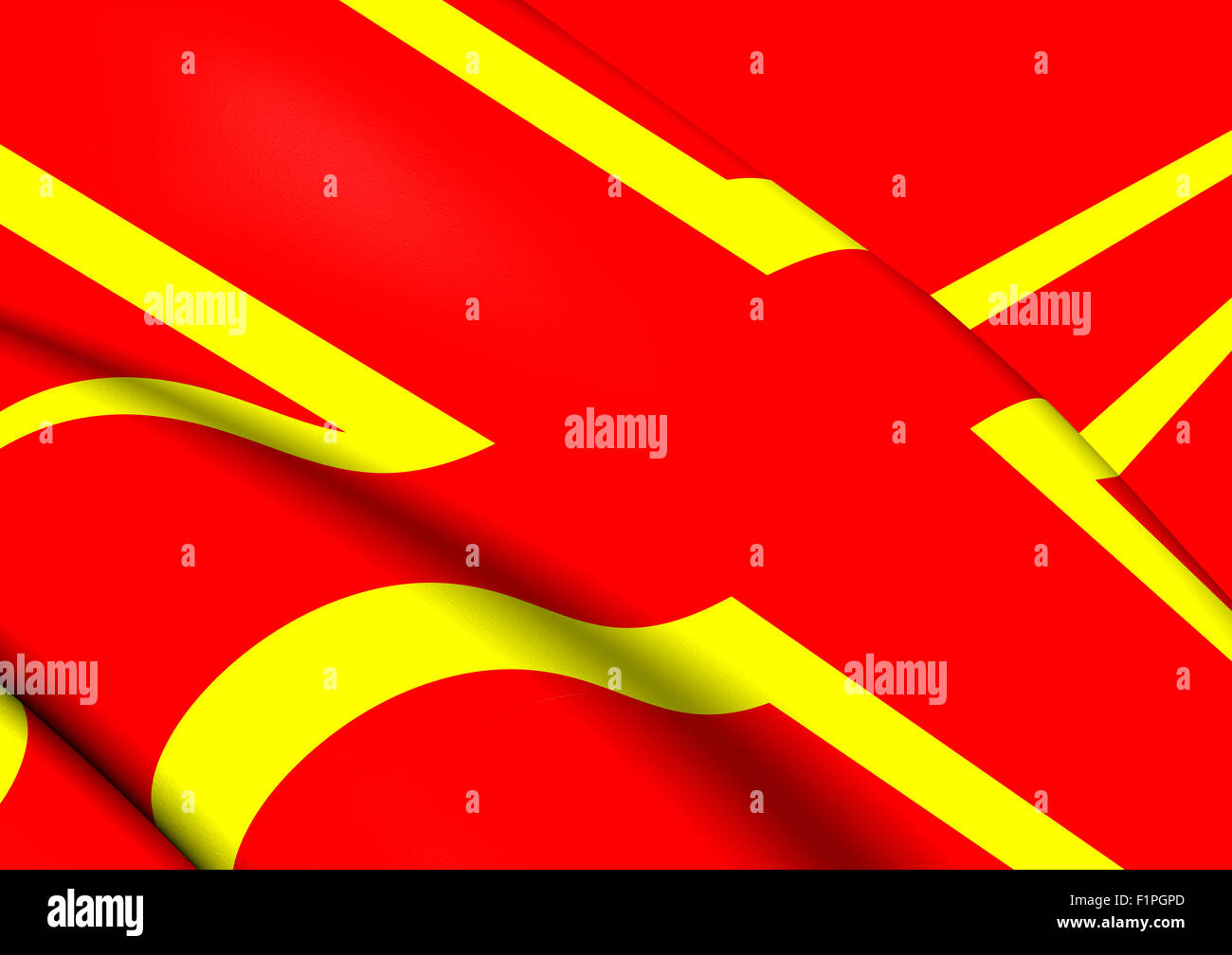 3D Flag of the Normandy. Close Up Stock Photo - Alamy